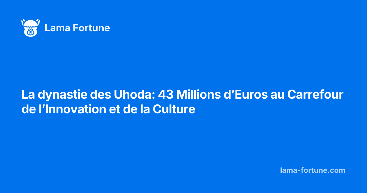 La dynastie des Uhoda: 43 Millions d’Euros au Carrefour de l’Innovation ...