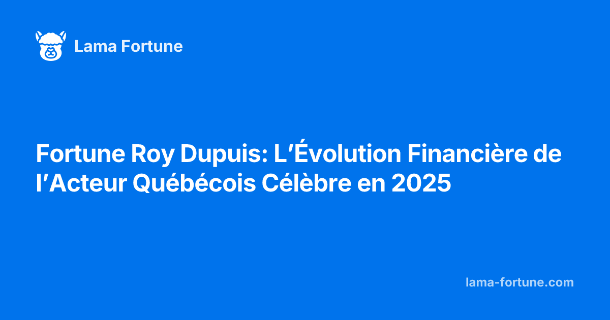 Roy Dupuis Net Worth: The Financial Journey of the Celebrated Quebec ...
